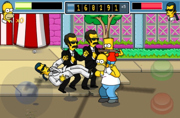 The Simpsons Arcade iPhone intro and gameplay video - Video Games Blogger